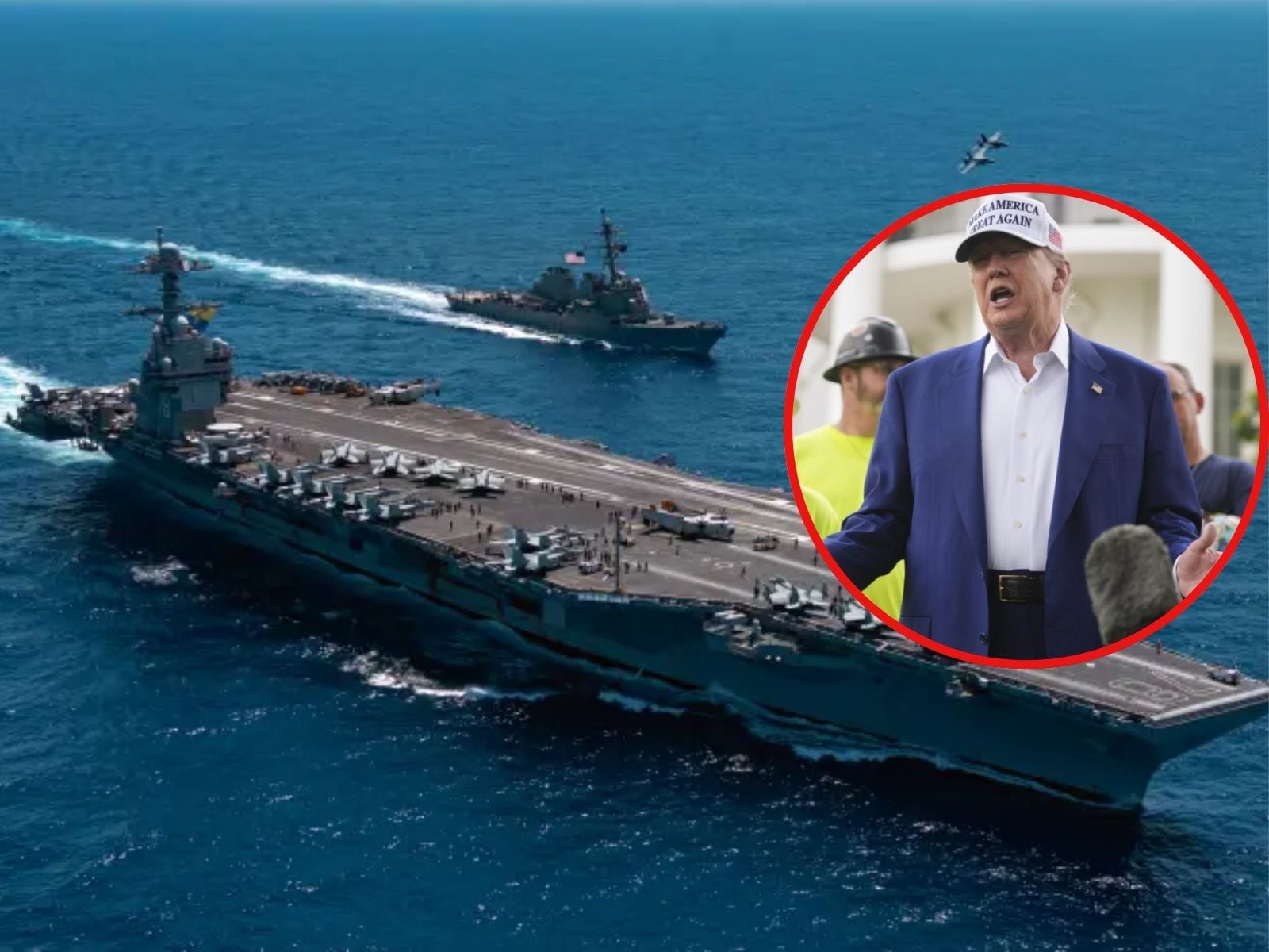 Estados Unidos traslada su nuevo superportaaviones, el USS Gerald Ford ...