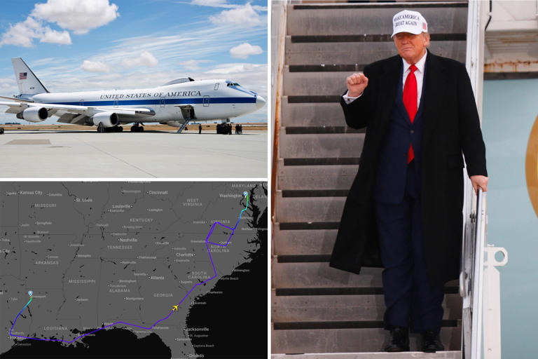 US E-4B ‘doomsday plane’ makes unexpected flight to DC as Trump weighs ...