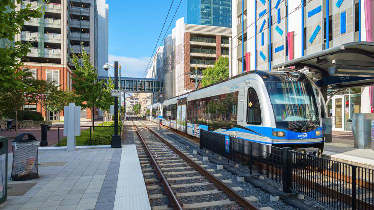 Suspicious package reported at Charlotte light rail stop