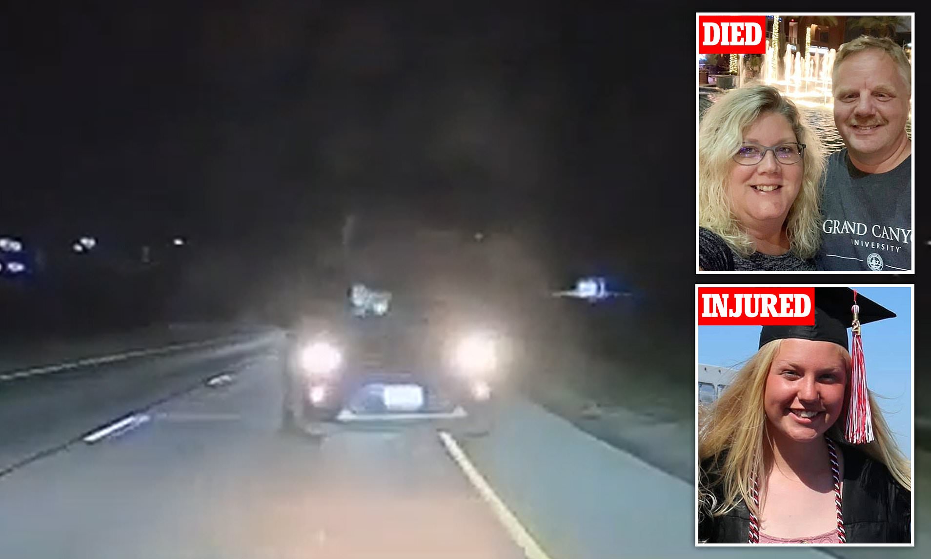 Young Woman Loses Both Parents After Wrong Way Driver Slams Into Car At