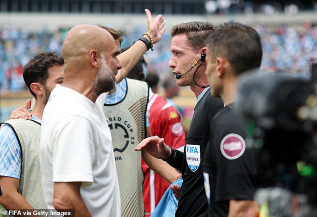 Pep Guardiola fumes at Rico Lewis' red card in Club World Cup opener