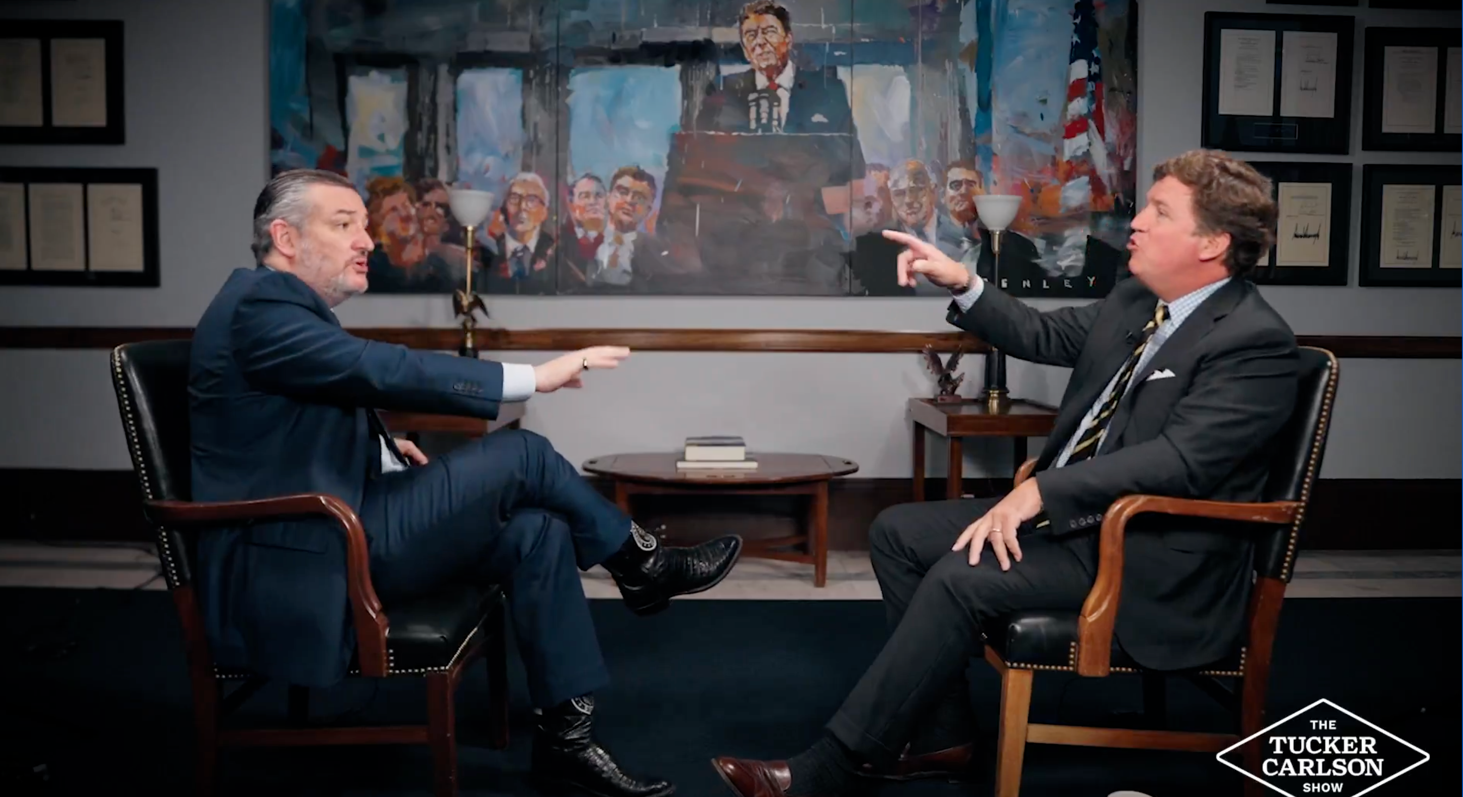 Tucker Carlson rages at ‘sleazy feline’ Ted Cruz for implying he’s an ...