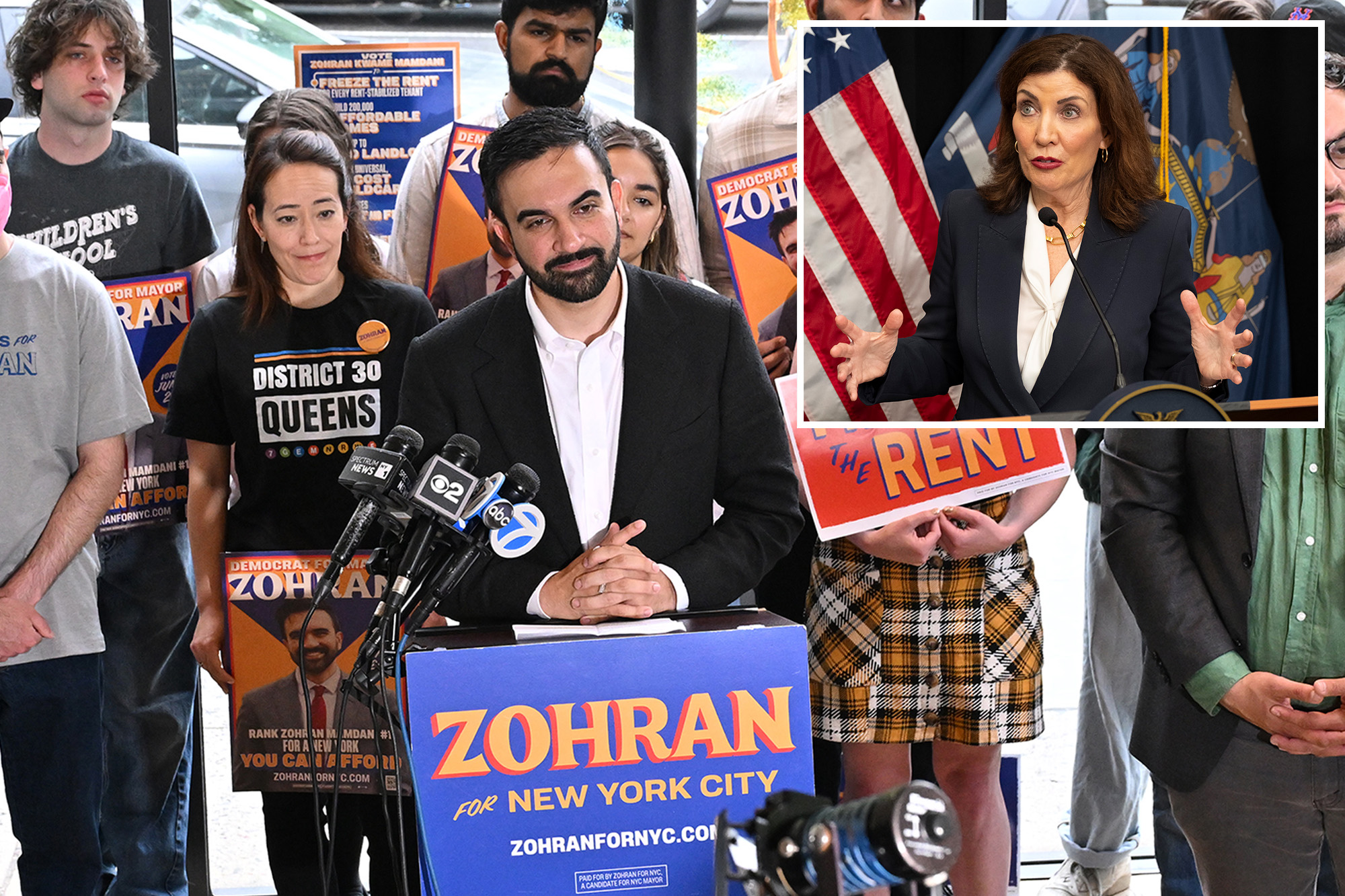 Gov. Hochul rips Zohran Mamdani’s proposed tax on rich, admits soaring ...