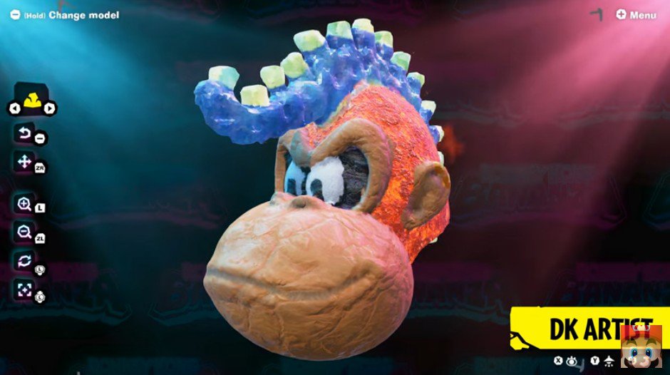 Donkey Kong Bananza's artist mode is like Mario Paint