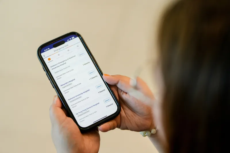 NUHS app adds emergency wait times, pre-arrival health declarations