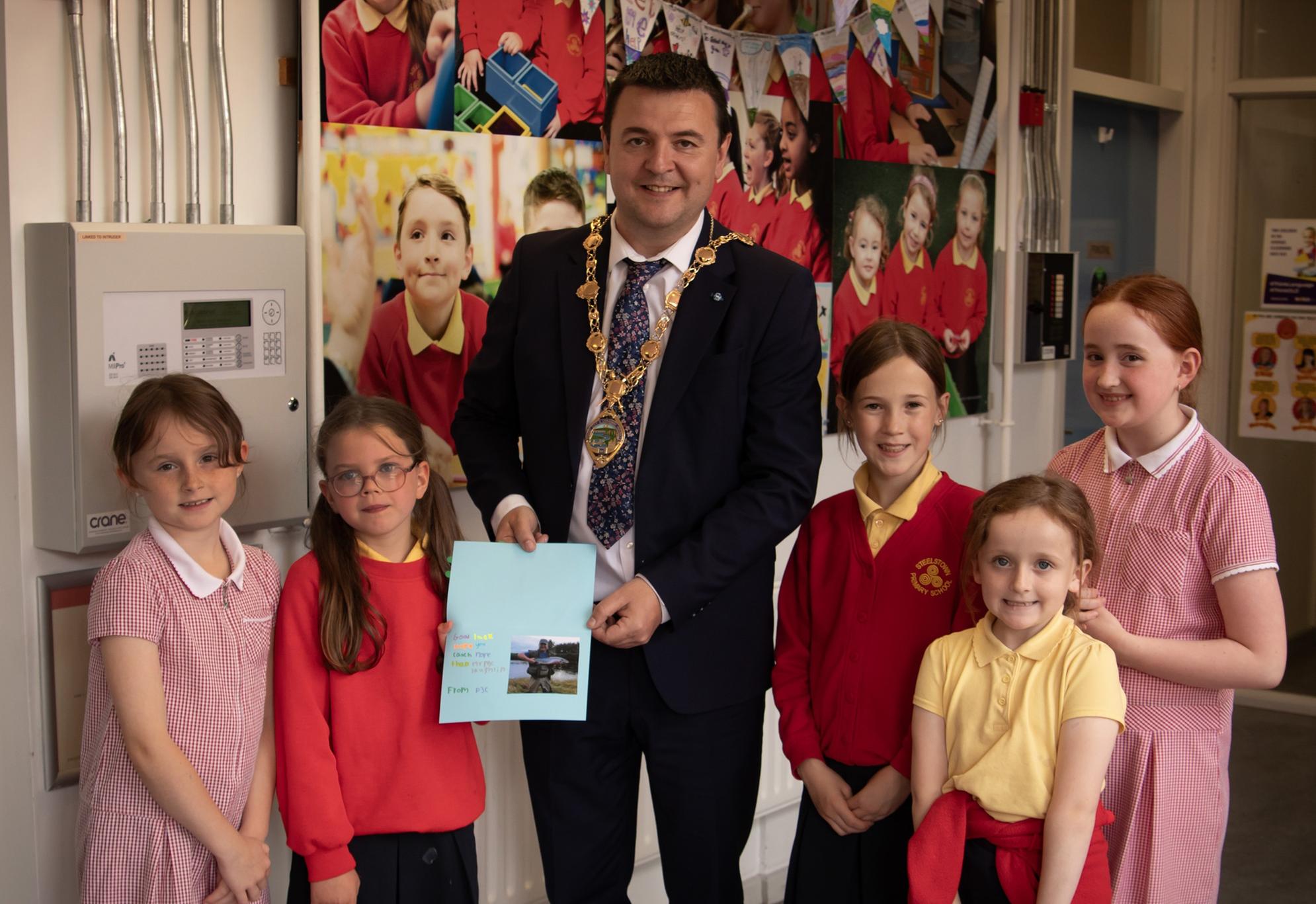 IN PICTURES: Derry & Strabane District Mayor McHugh joins Steelstown P ...