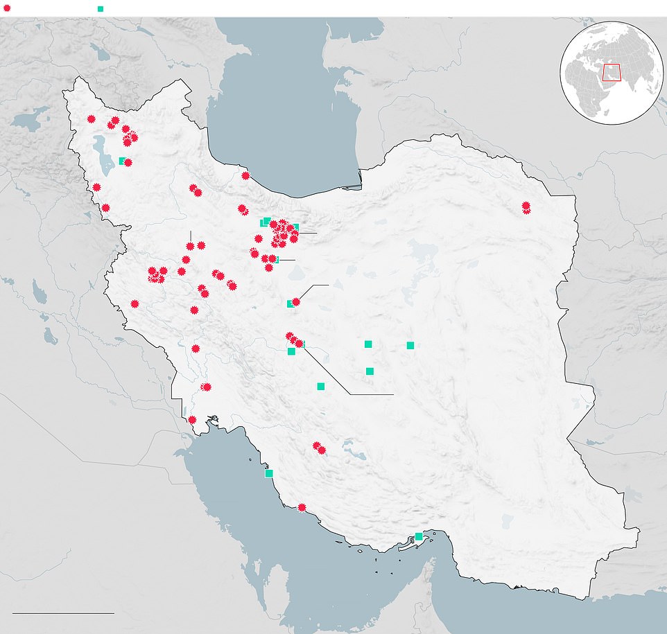 Israel-Iran war: Maps reveal locations of every strike