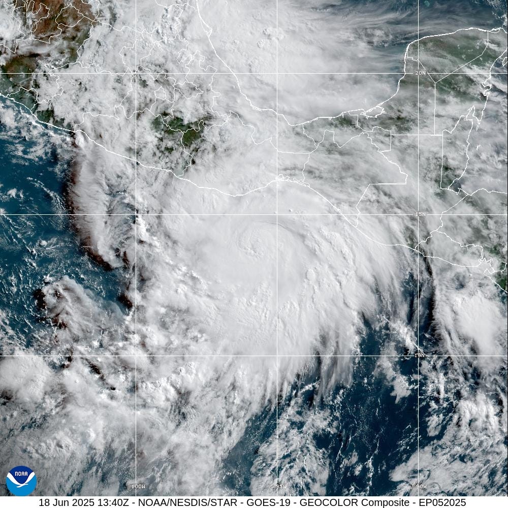 Hurricane Erick forms in Pacific, threatening Mexico with flooding ...
