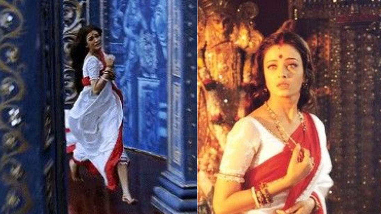 Aishwarya Rai’s iconic ‘Laal paar sada saree’ from ‘Devdas’ was created ...