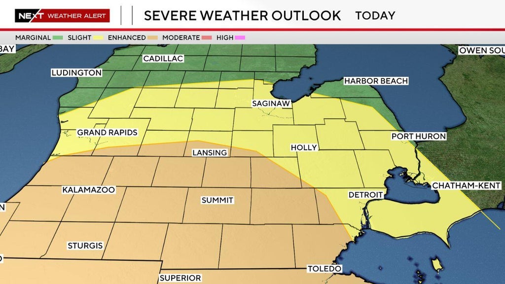 Tornado threat expands into parts of Michigan
