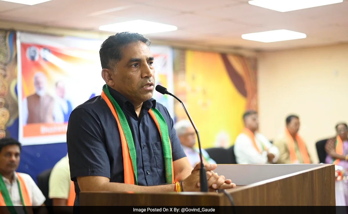 "A Reward": Minister Govind Gaude Dropped From Goa Cabinet Weeks After ...
