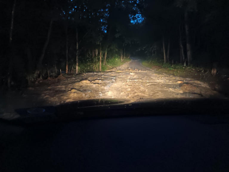 “I just felt stranded.” Woman rescued during flash flooding