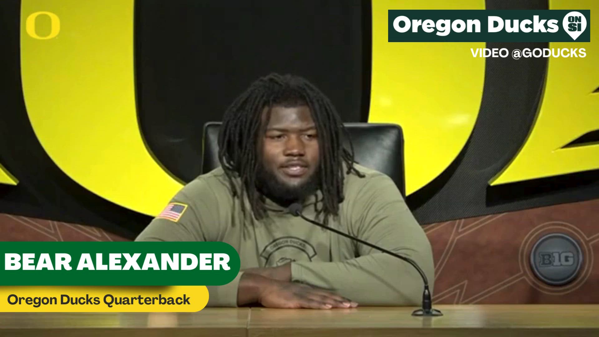 Oregon Ducks Bear Alexander Talks about "Blocking Out the Noise"
