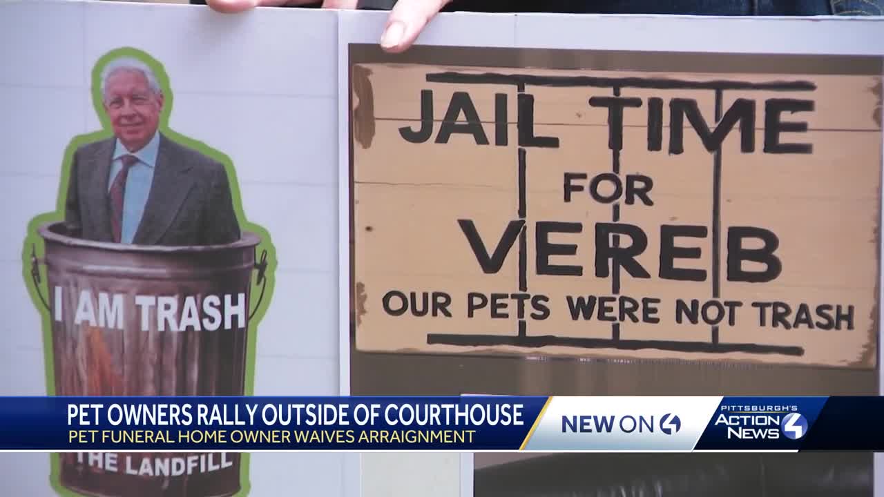 Victims of Patrick Vereb rally outside county courthouse