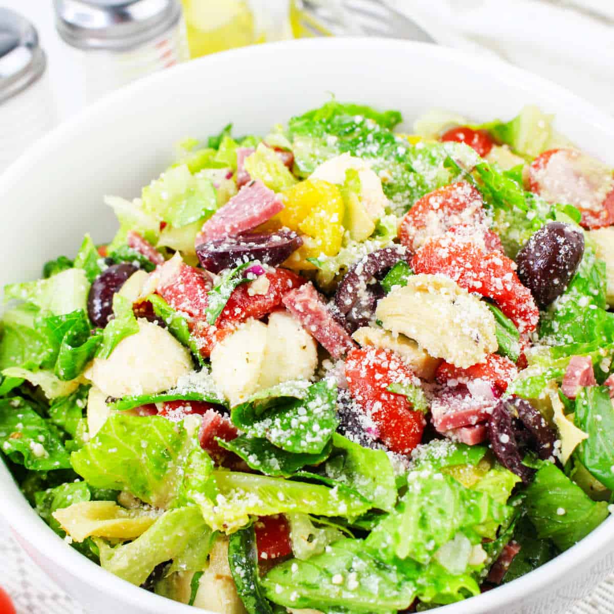 Italian chopped antipasto salad