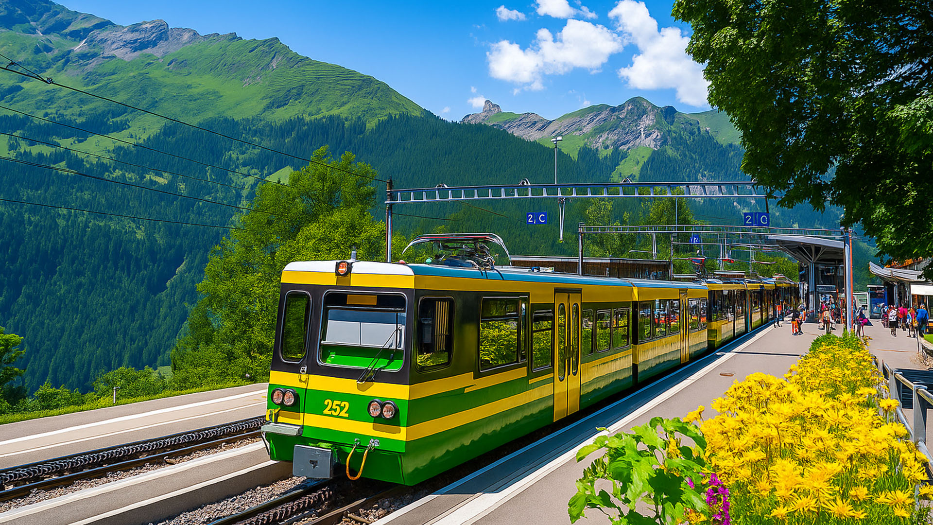 Wengen Switzerland – Scenic Car-Free Village in the Jungfrau Region (4K)