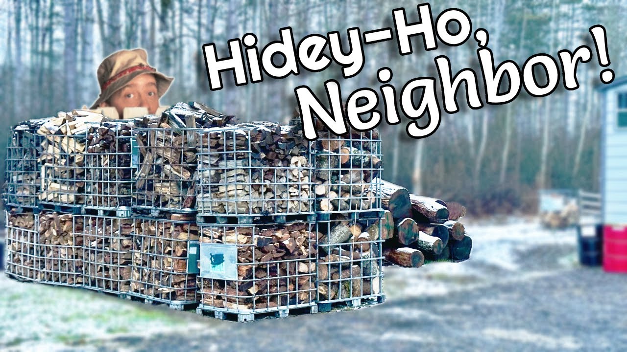 Hiding my Mess Behind a Privacy Fence of Firewood!