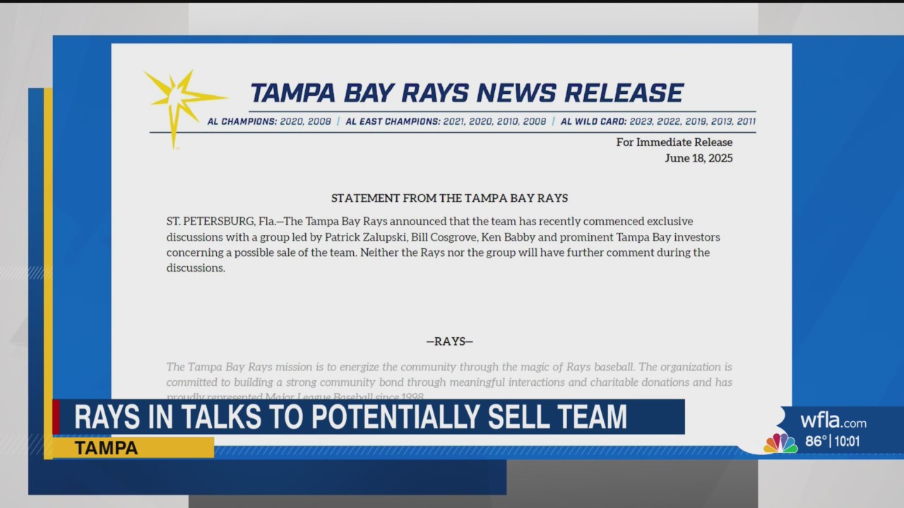 'A good day for Rays fans,' leaders react to possible sale of team