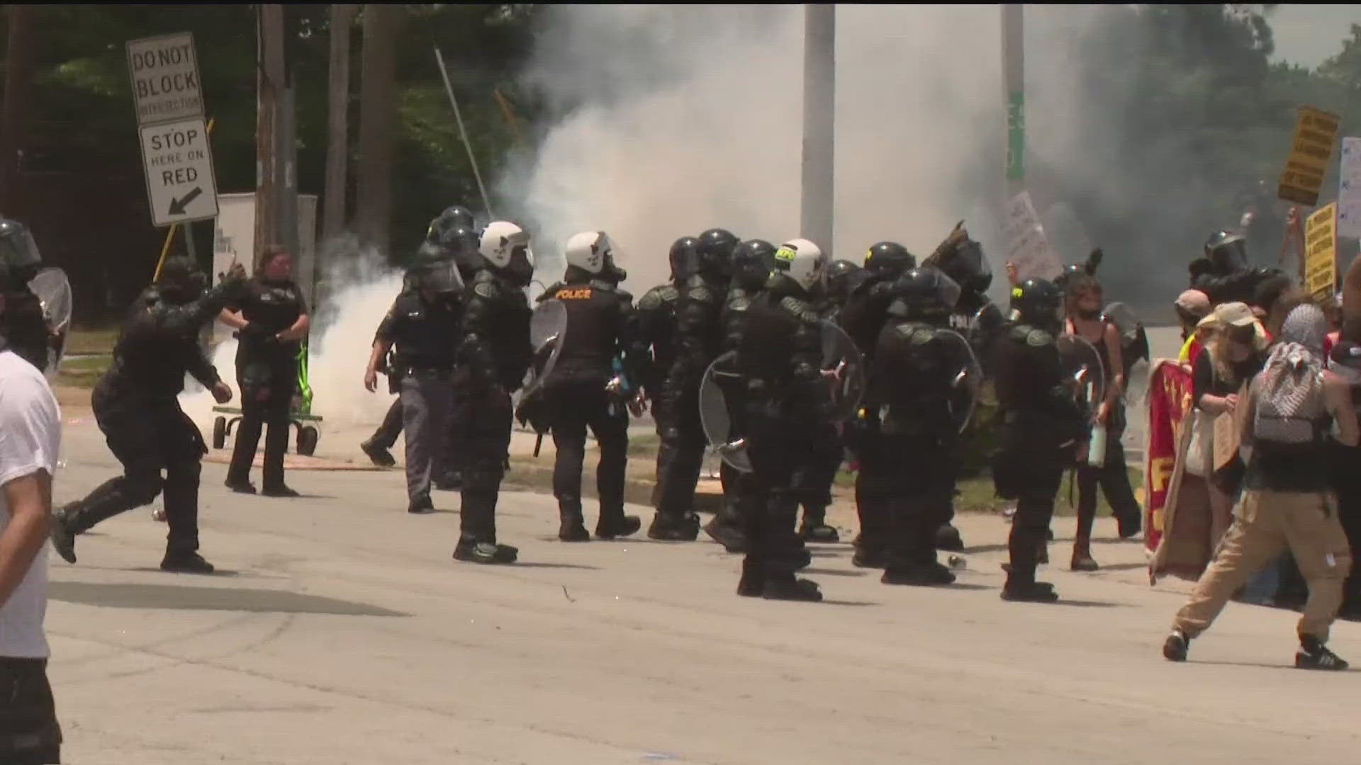 Demonstrators say families, bystanders unfairly swept up by police ...