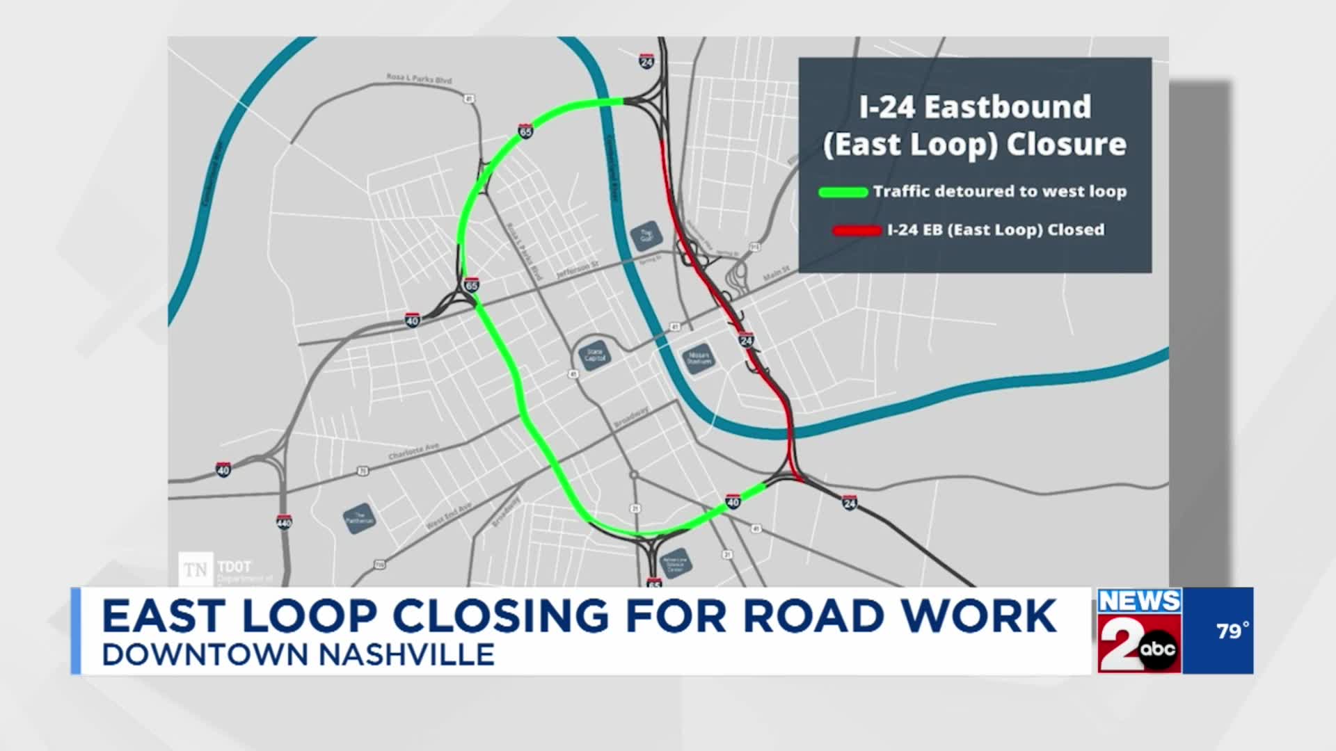 East Loop closing for road work
