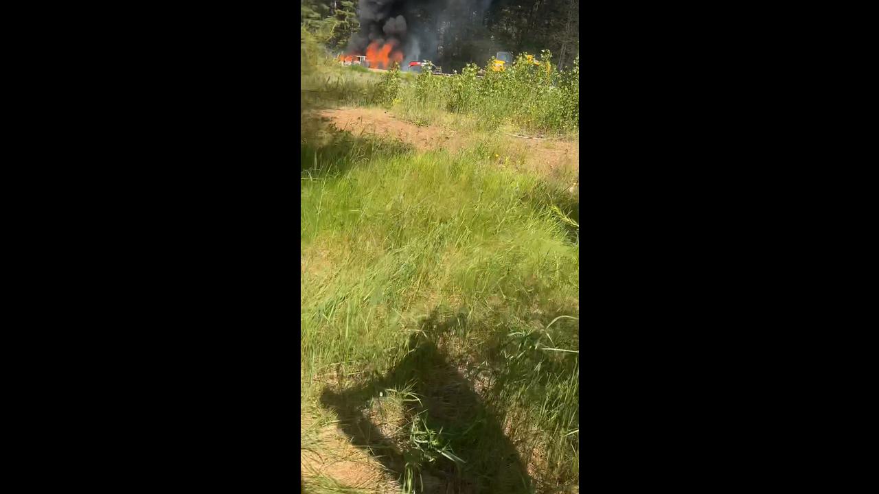 Propane Tank Flying Through the Air