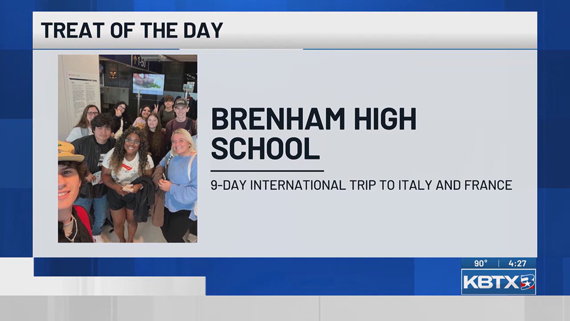 Brenham high schoolers go on international adventure