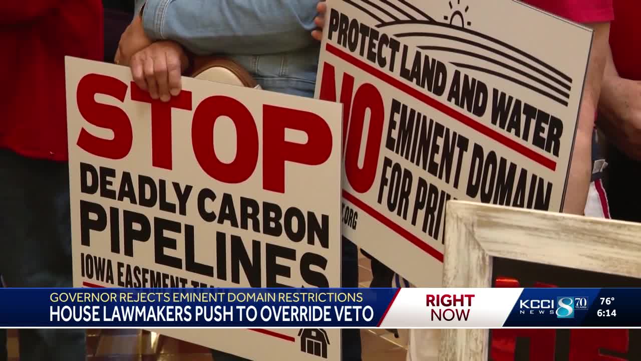 GOP rift in Iowa: House Republicans seek to override eminent domain ...