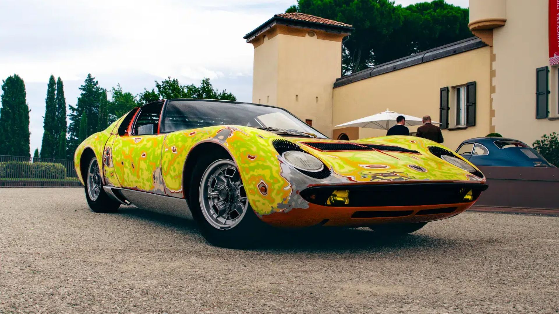 Hand-Sanded 1966 Lamborghini Miura Reveals Stunning 20-Color History