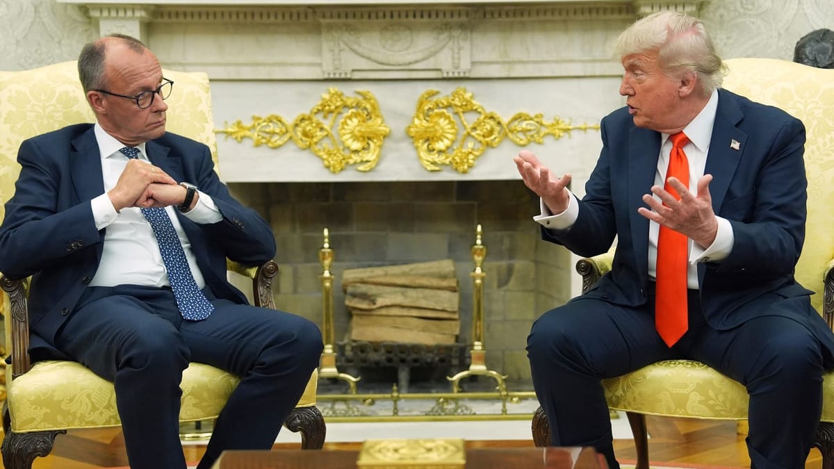 Merz in Washington: Trump eröffnet mit Angela Merkel-Kritik