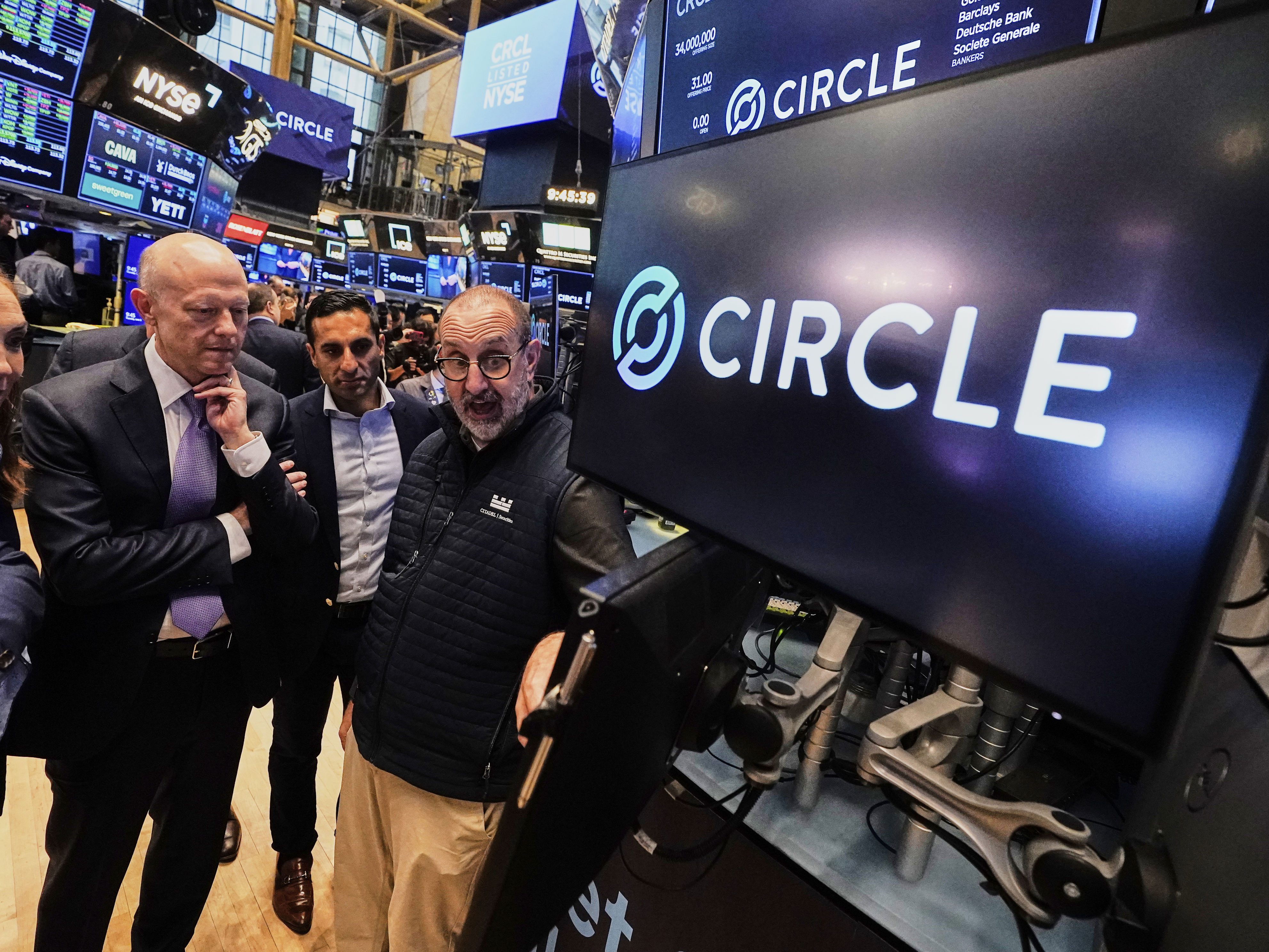 Circle’s shares spike 168% in NYSE debut — valuing crypto giant at over ...