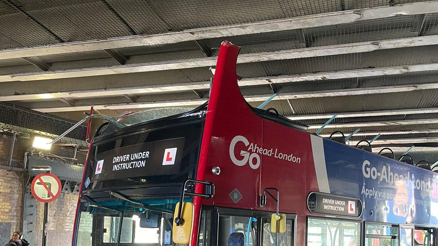 Bus driver hits rail bridge near Norwood Junction