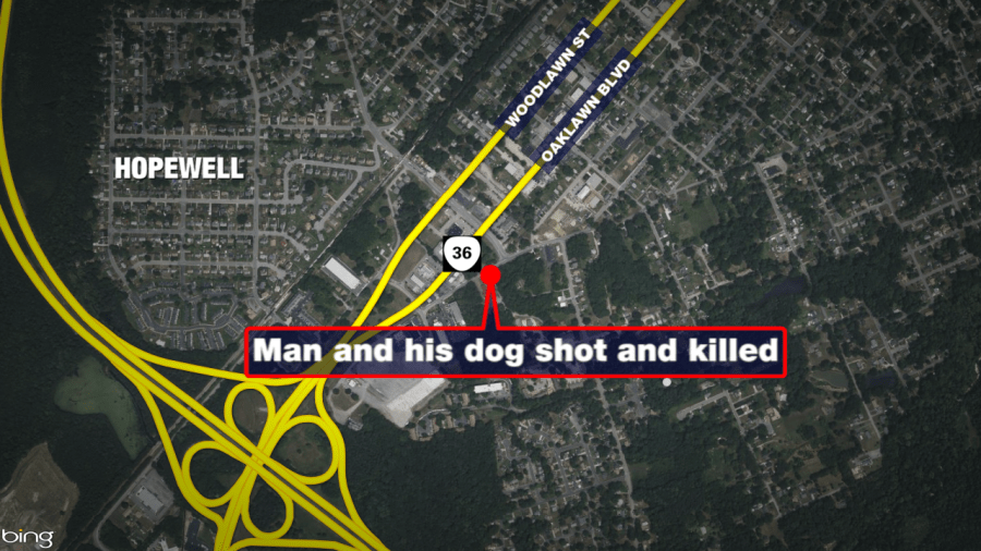 Man and his dog both shot and killed in Hopewell