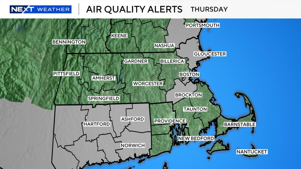 Air quality alert issued in Massachusetts today. Here's why.