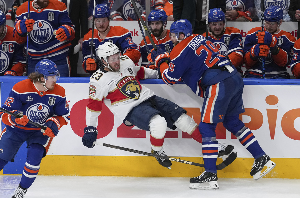 Oilers are playing the hits early in the Stanley Cup Final, matching ...
