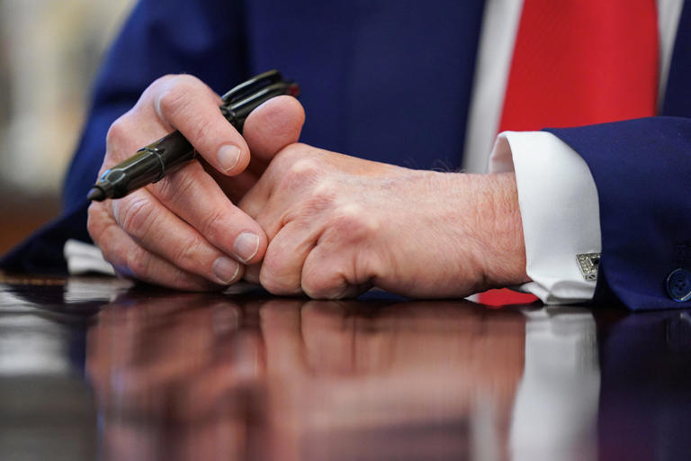 Trump alleges Biden autopen misuse: whoever 'used it was the president'