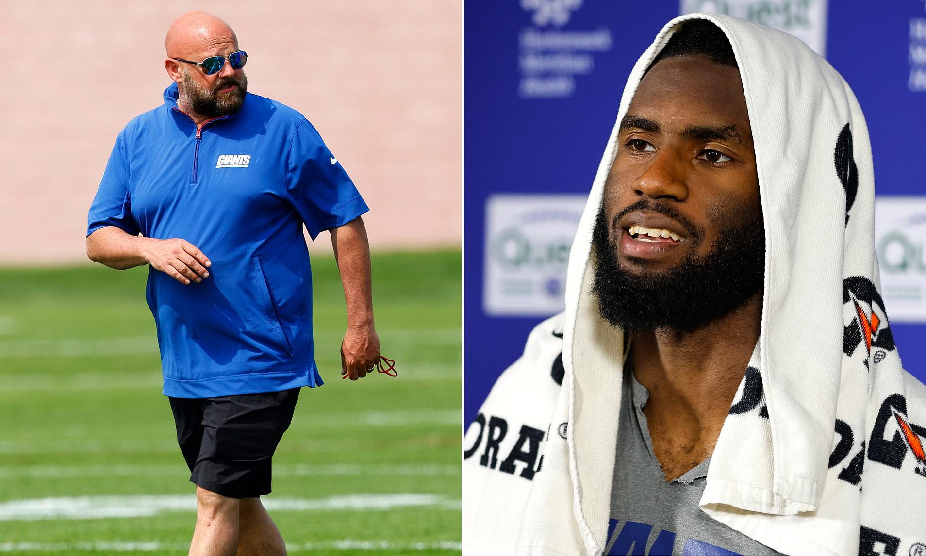New York Giants teammates fight each other as practice descends into chaos