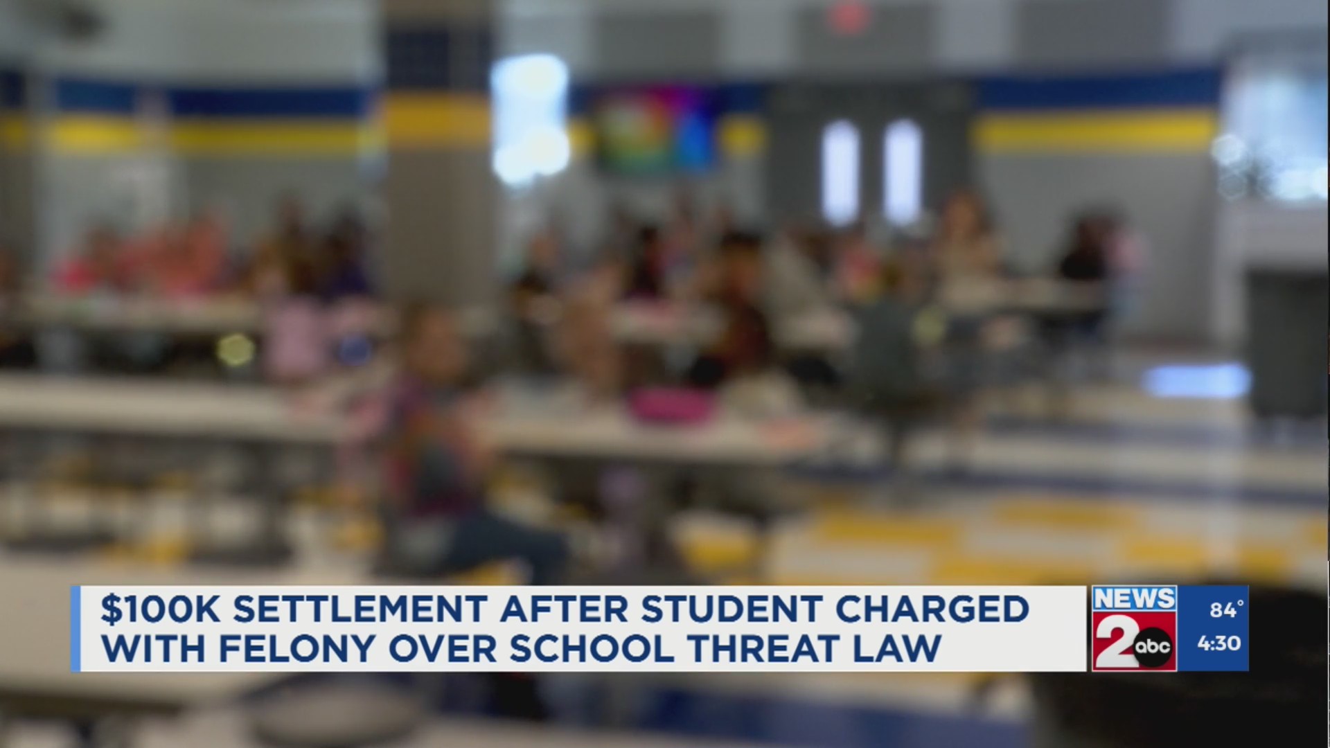 Tennessee school pays $100K to family over state's school threat law