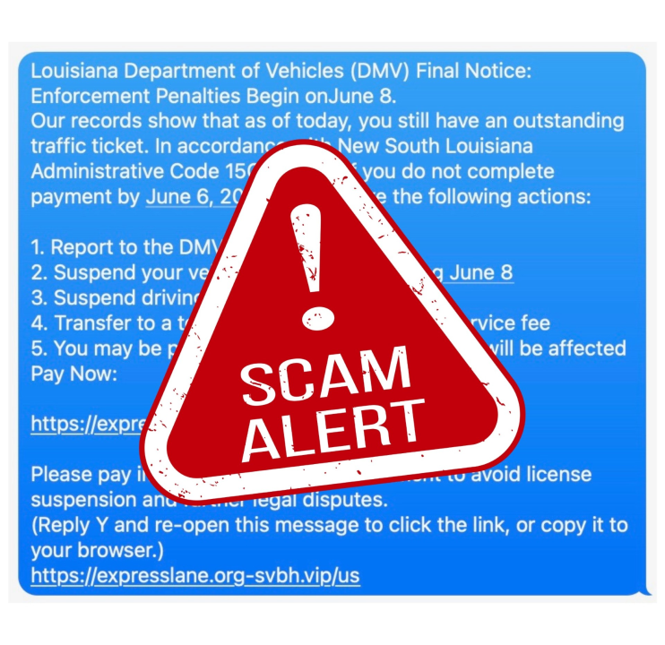 SCAM ALERT: Louisiana officials warn residents of text message scam