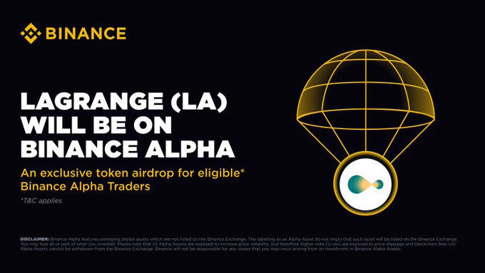 Binance, Coinbase, and other listings send Lagrange (LA) token up 231%