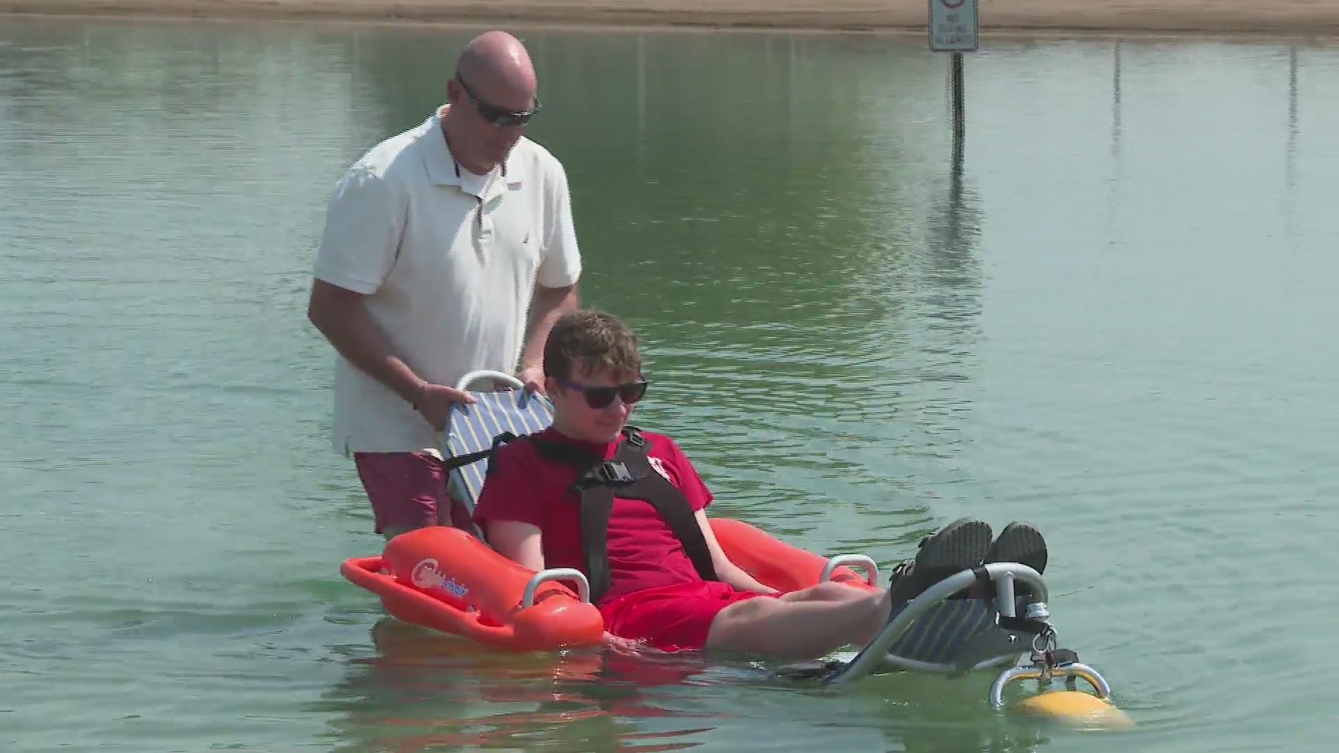 Ashwaubomay Lake unveils new handicap accessible wheelchair designed ...