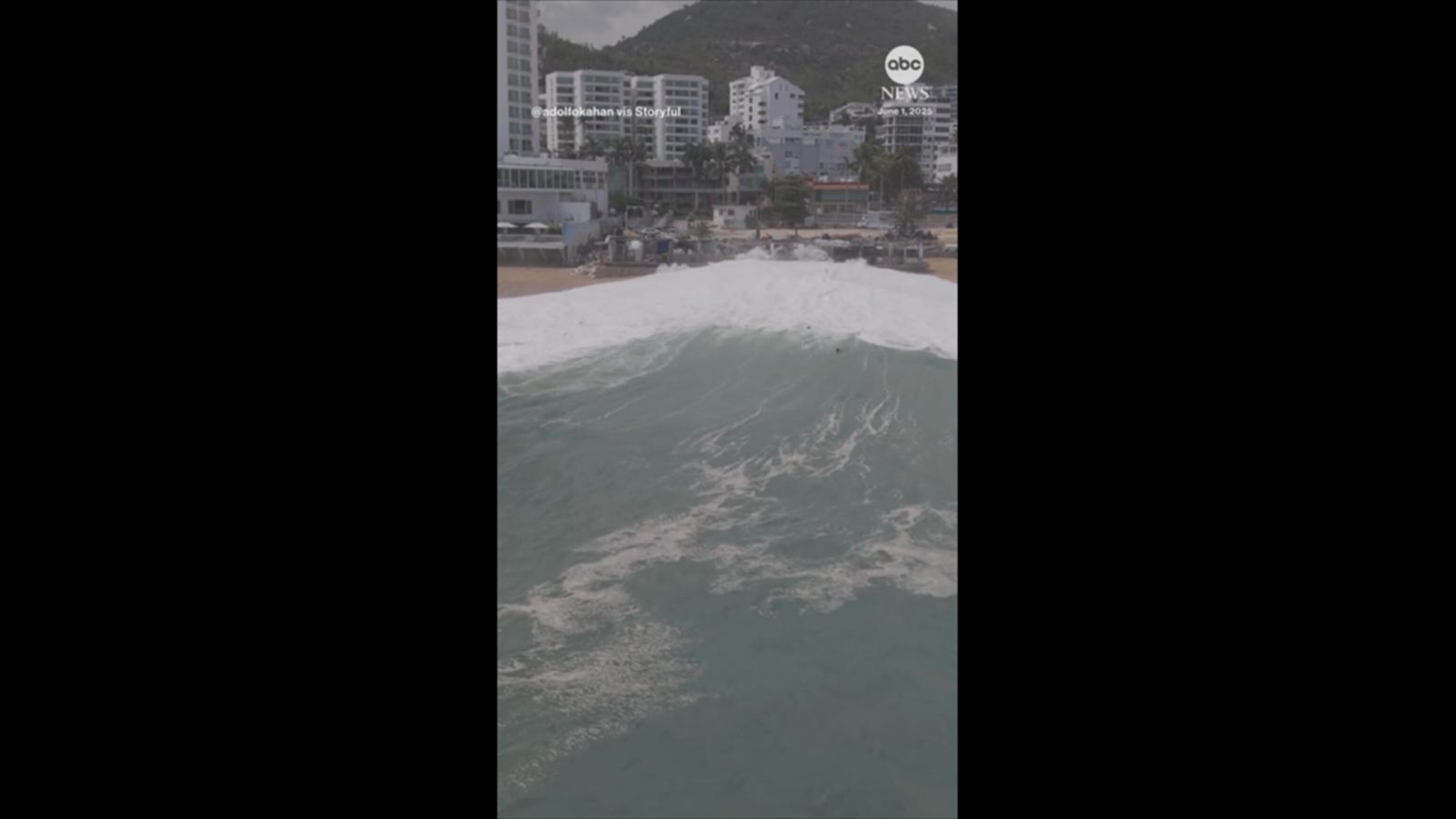 Rough waves slam Mexico beach as hurricane season kicks off