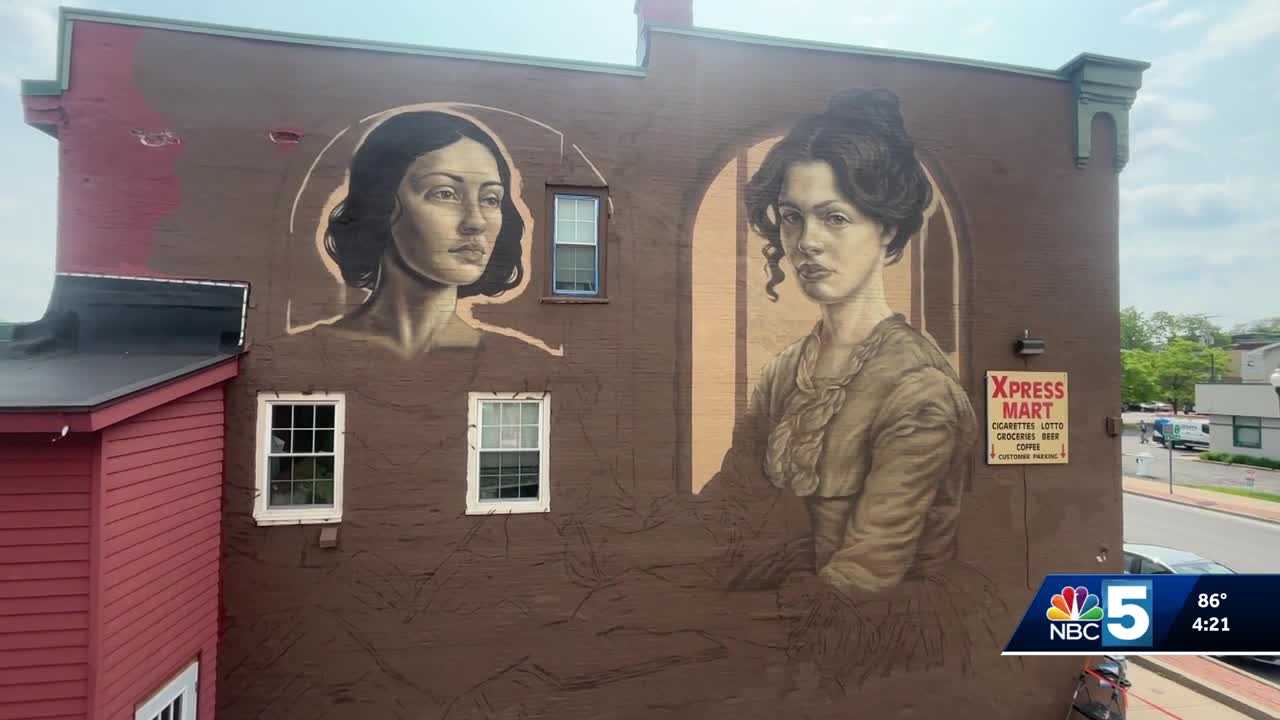 New mural in downtown Plattsburgh honors hometown poets
