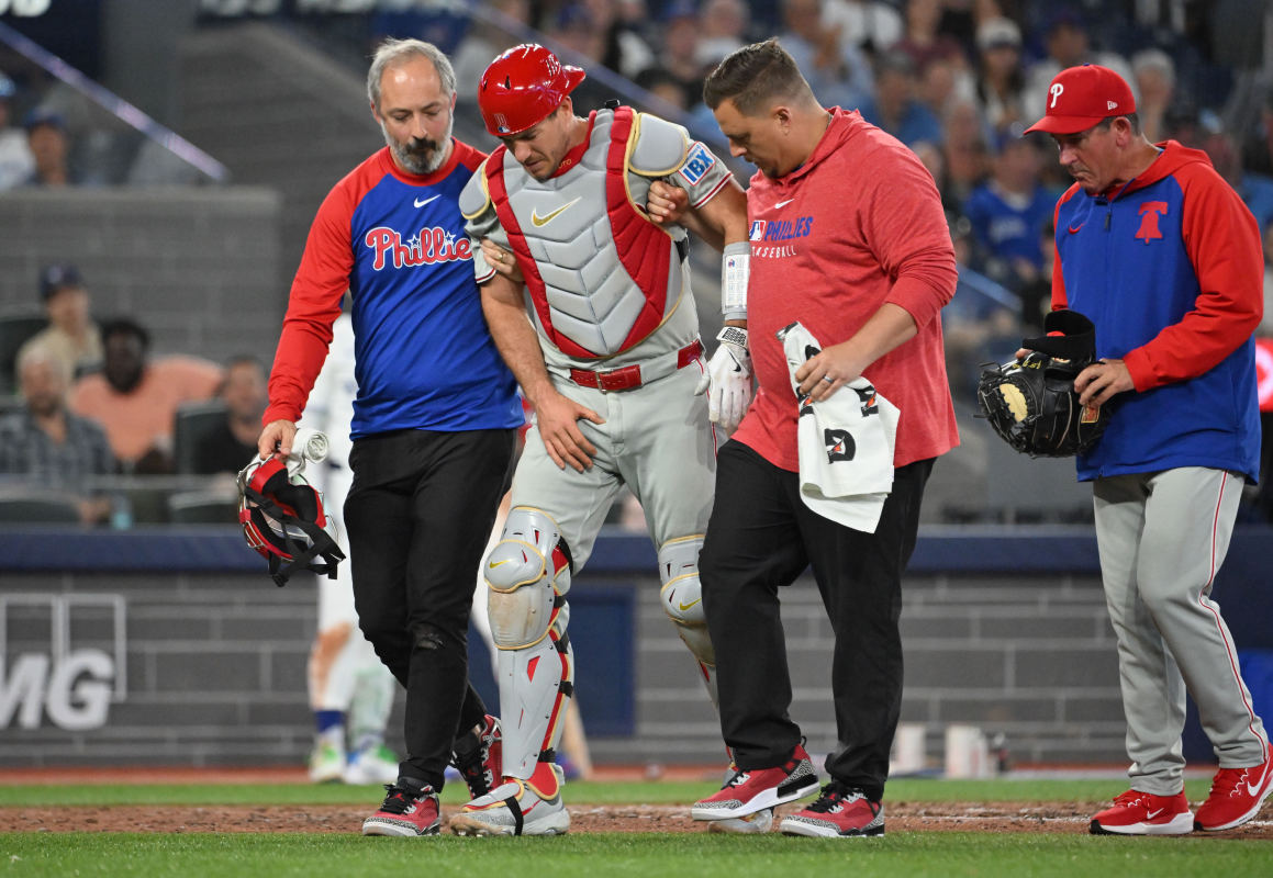 Phillies' J.T. Realmuto Says He's 'Still Intact' Following Injury Scare