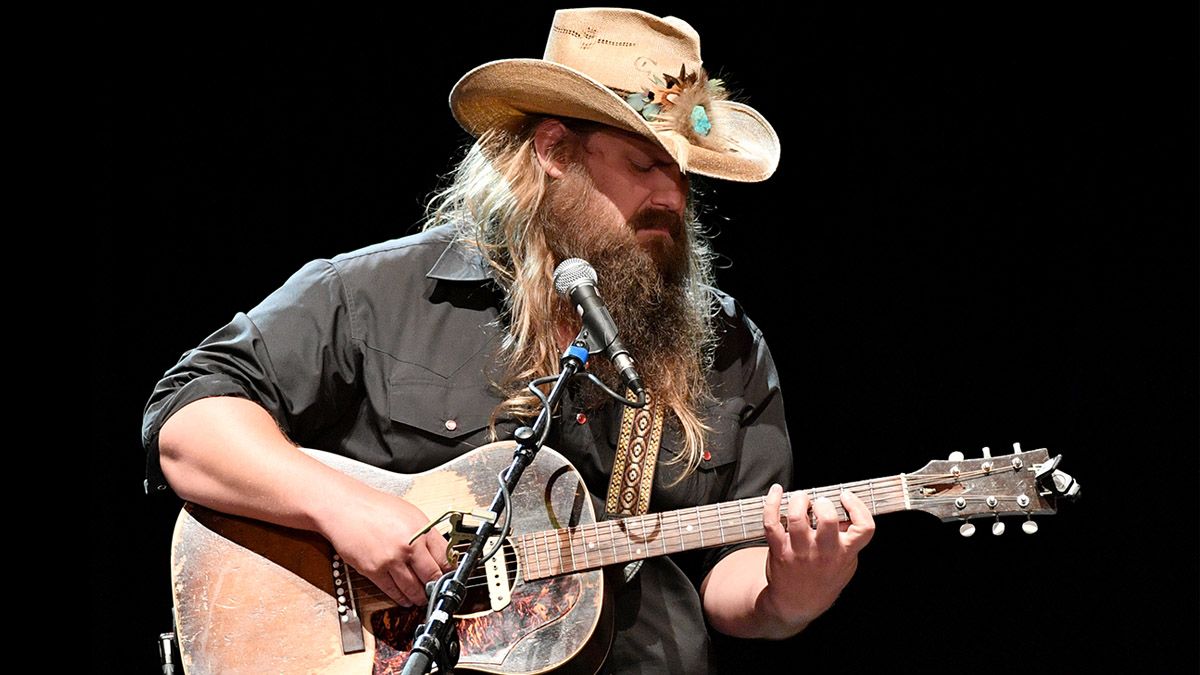 Chris Stapleton shows Josh Brolin the trashed '50s Gibson he bought for ...