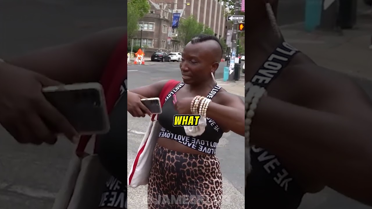 Random based lady destroys woke student on males menstruating