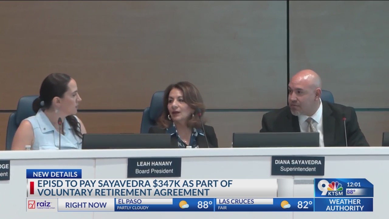 EPISD to pay Sayavedra $347K as part of voluntary retirement agreement