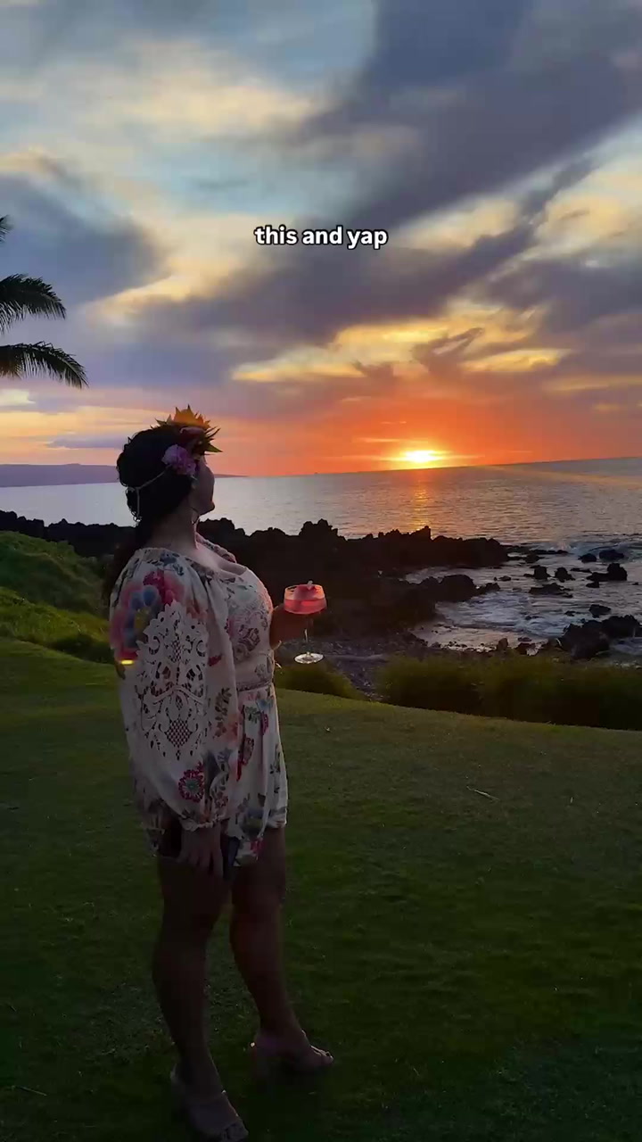 Enjoying the Sunset in Maui