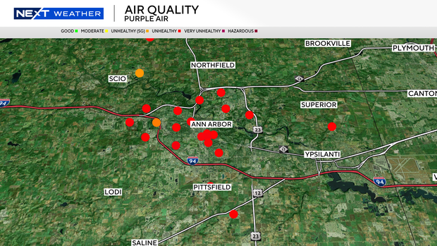 Air quality alerts issued for Southeast Michigan because of Canadian wildfire smoke