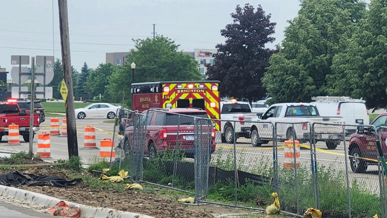 Falling power line electrocutes two workers near Howell
