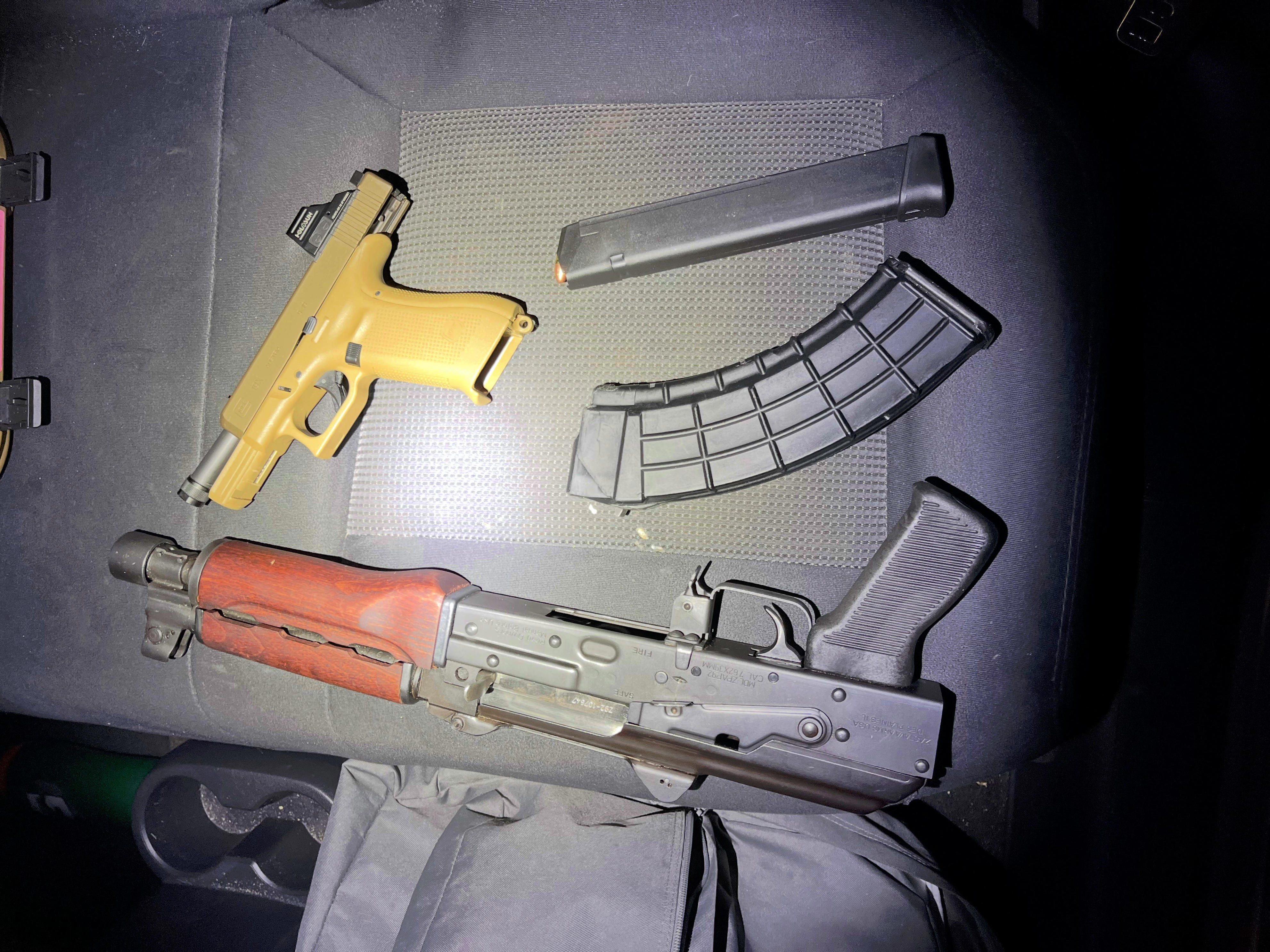 Guns, cash recovered after armed robbery on U.S. 1, officials said